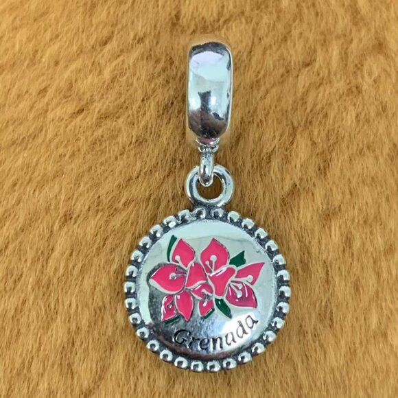 Pandora | Jewelry | Pandora Grenada Bougainvillea Charm National Flower ...